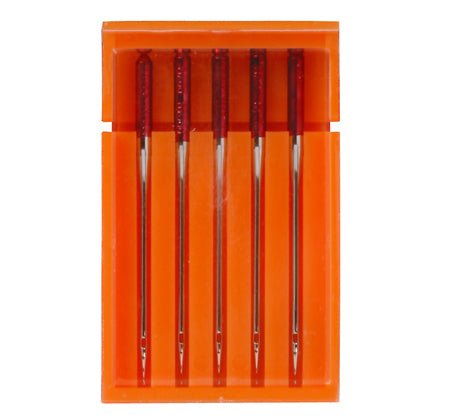 Janome Red Tip Needles - Size 14 for Dense Fabrics