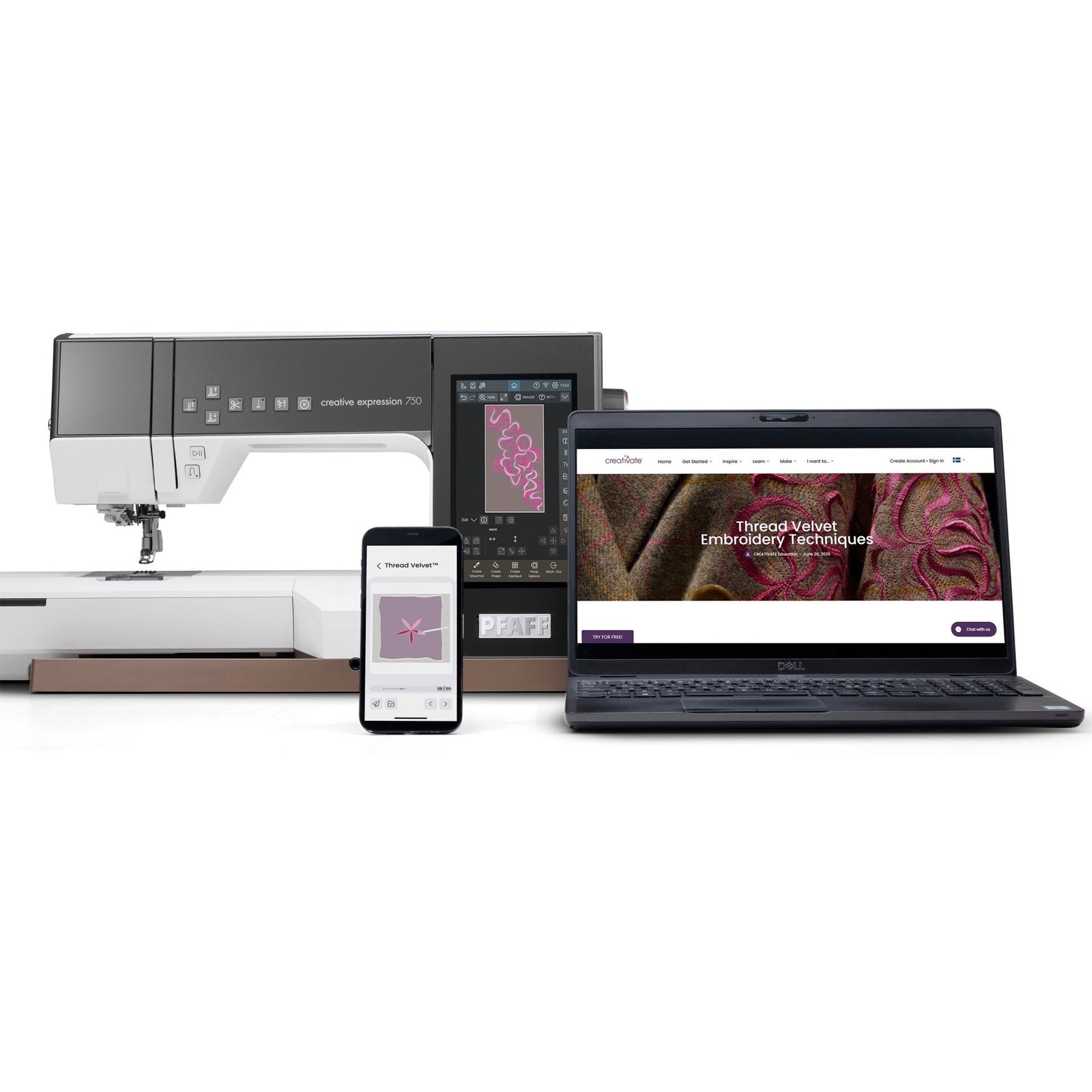 Pfaff Creative™ Expression 750 Sewing & Embroidery Machine