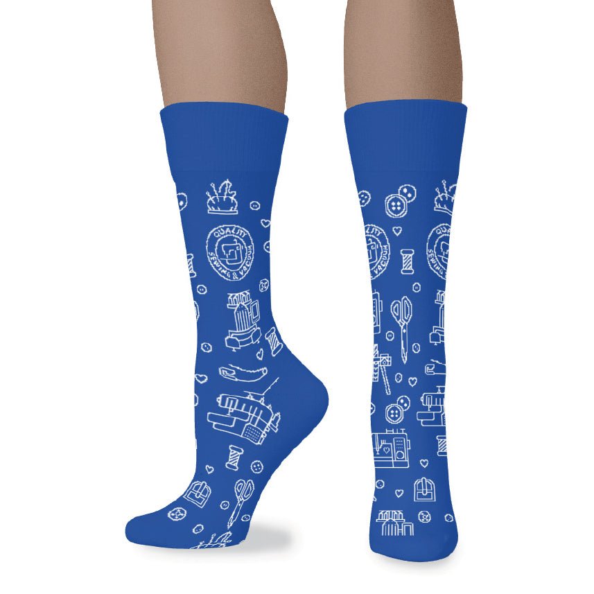 QSV Socks – Cute Sewing-Themed Crew Socks